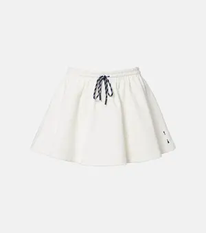 The Upside Daria Cotton-blend Jersey Skort - White