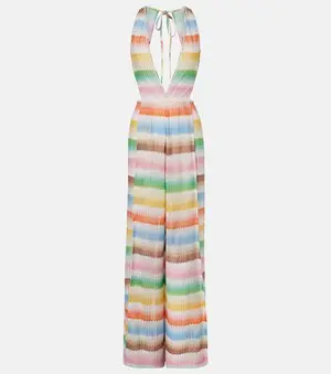 Missoni Zigzag Open-back Lamé Jumpsuit - Multicoloured