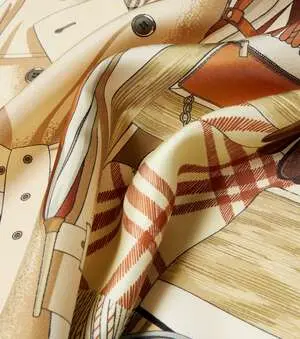 Burberry Printed Silk Twill Scarf