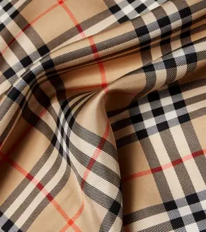 Burberry Check Silk Twill Scarf - Beige