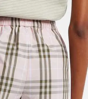 Burberry Check Cotton Shorts