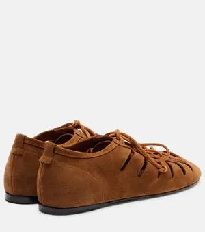 Isabel Marant Étoile Leyza Perforated Suede Sneakers - Brown