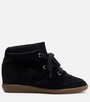 Isabel Marant Bobby Suede Wedge Sneakers