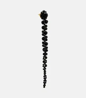 Simone Rocha Drip Embellished Drop Earrings - Black