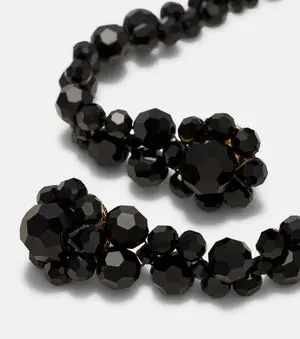 Simone Rocha Drip Embellished Drop Earrings - Black