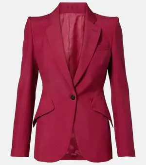 Alexander McQueen Wool And Mohair Blazer - Pink