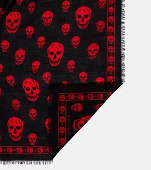 Alexander McQueen Skull Wool Scarf