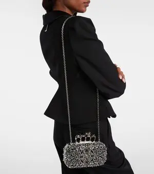 Alexander McQueen Embellished Knuckle Clutches