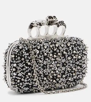 Alexander McQueen Embellished Knuckle Clutches