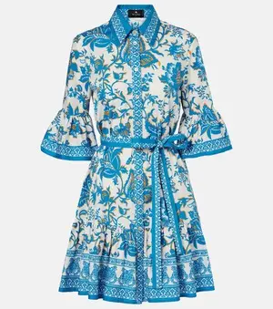 Etro Printed Mini Shirt Dress - Multicoloured