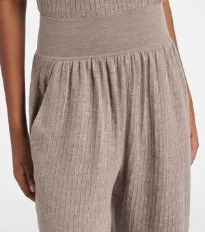Loro Piana Cashmere And Silk Tapered Pants
