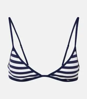 Polo Ralph Lauren Striped Bikini Top - Blue