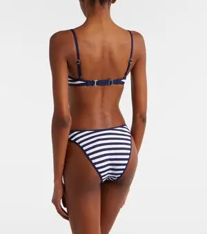 Polo Ralph Lauren Striped Bikini Top - Blue