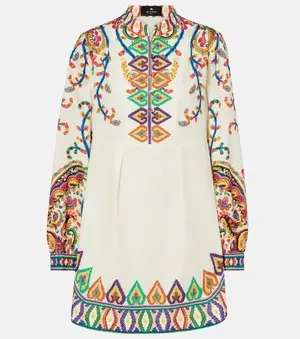 Etro Printed Cotton Minidress