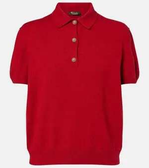 Loro Piana Classic Cashmere Polo Shirt - Red