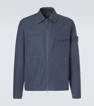 Stone Island Compass Cotton Jacket - Blue