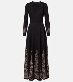 Etro Paisley Maxi Dress - Black