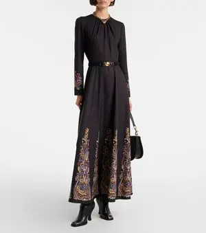 Etro Paisley Maxi Dress - Black