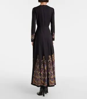 Etro Paisley Maxi Dress - Black