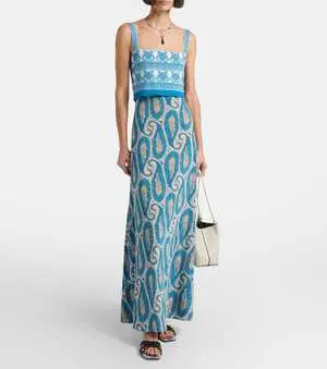 Etro Flared Maxi Dress