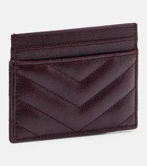 Saint Laurent Cassandre Leather Card Holder