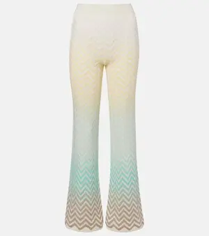 Missoni Zigzag Cotton-blend Flared Pants - Multicoloured