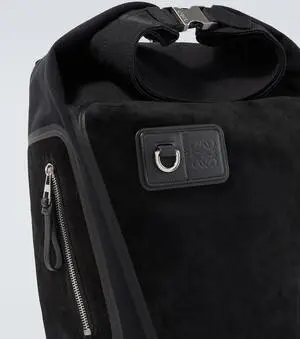 Loewe Flex Canvas And Suede Backpack