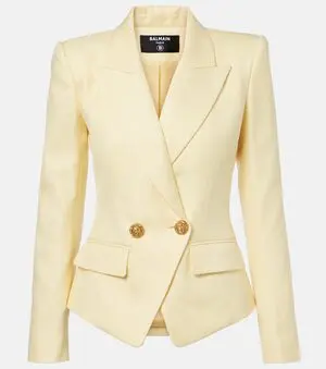 Balmain Double-breasted Blazer - Yellow