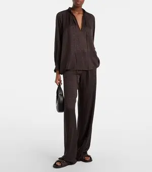 Gucci Double G Gg Canvas Sandals - Brown