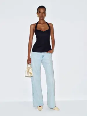 REFORMATION Alistair Linen Top