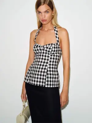 REFORMATION Alistair Linen Top