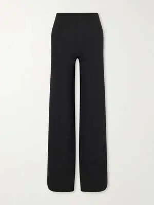 Gucci Wool-blend Straight-leg Pants - Black