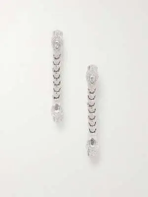Gucci Dionysus -tone And Crystal Earrings - Silver