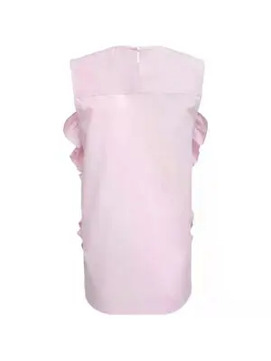 JIL SANDER Ruffled Sleeveless Top - Pink