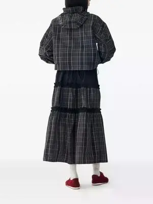 STUDIO TOMBOY Hooded Check Jacket
