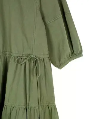 STUDIO TOMBOY Drawstring Detail Dress - Green