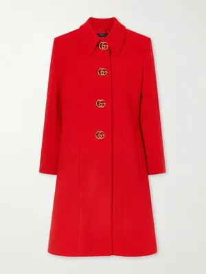 Gucci Wool Coat - Red