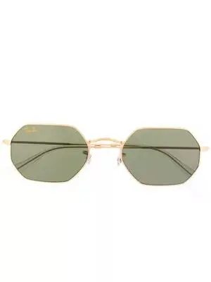 Ray-ban Oval Frame Sunglasses - Gold
