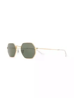 Ray-ban Oval Frame Sunglasses - Gold