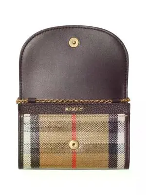 Burberry Highlands Check Chain Wallet