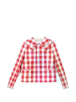 Comme Des Garçons Gingham Colla Jacket