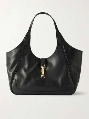 Gucci Mercato Medium Textured-leather Tote - Black