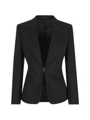Gucci Wool Single-breasted Jacket - Black