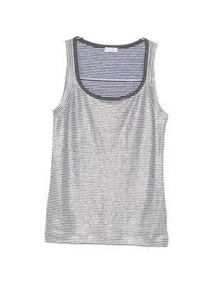 Brunello Cucinelli Linen Tank Top - Blue