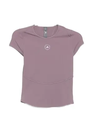 Adidas By Stella McCartney Logo Detail Round Neck T-shirt - Purple