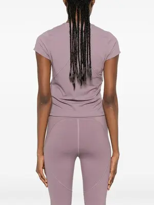 Adidas By Stella McCartney Logo Detail Round Neck T-shirt - Purple
