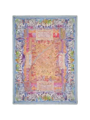 Faliero Sarti Florence Map Silk Blend Stole - Multi