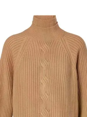 Max Mara Cable-knit Roll-neck Dress