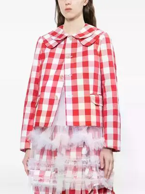 Comme Des Garçons Gingham Collared Jacket