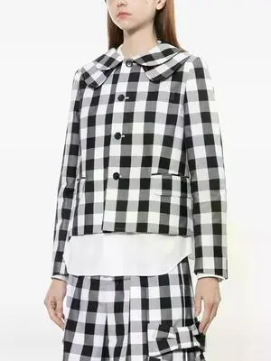 Comme Des Garçons Gingham Collared Jacket